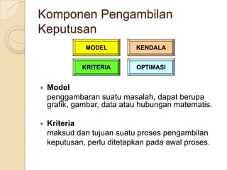 Pengambilan Keputusan | PPTX