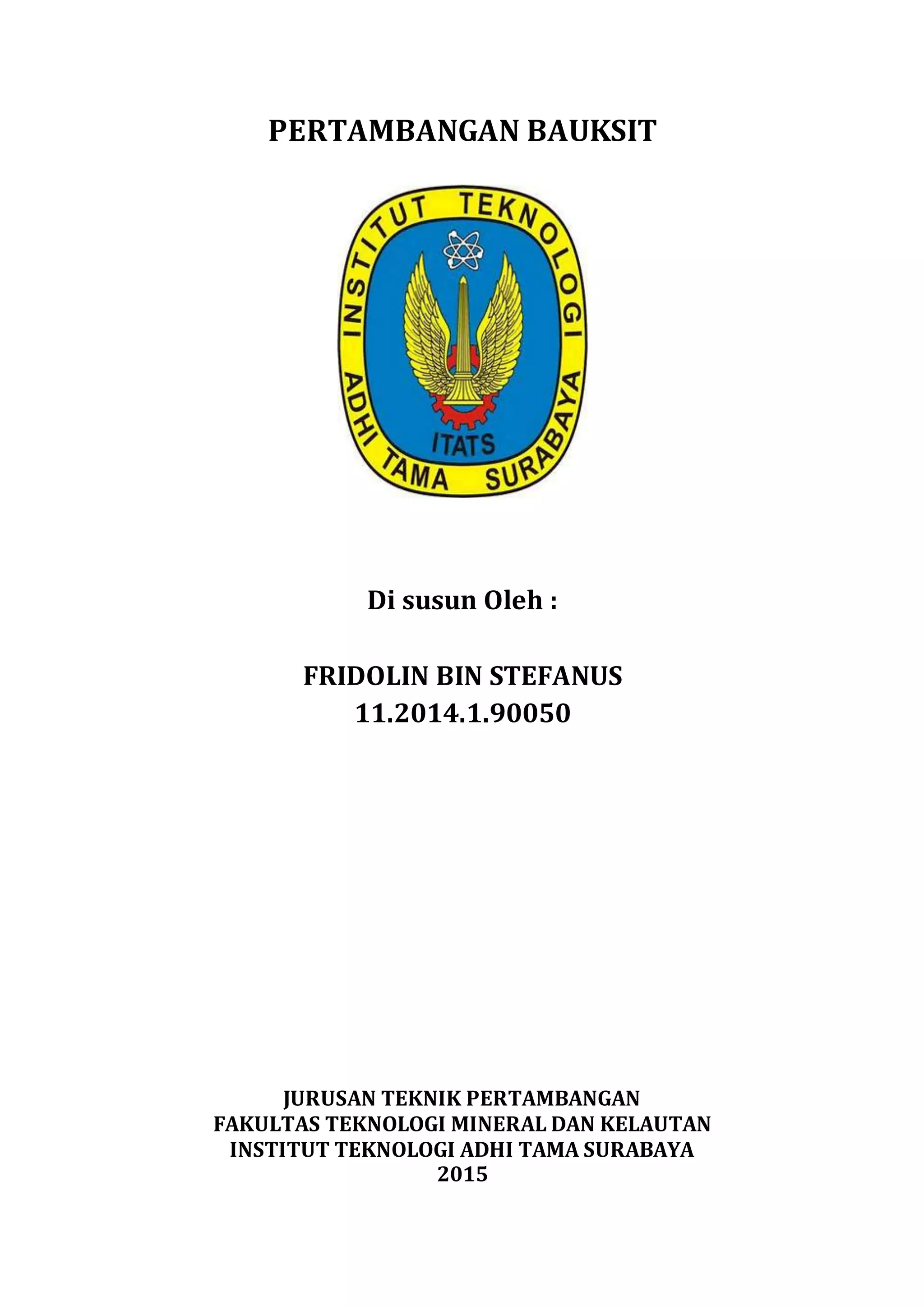 Pertambangan bauksit | DOCX