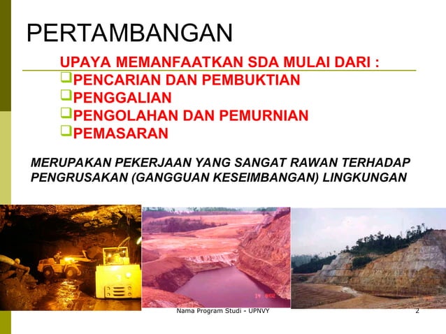 Proses Pertambangan berwawasan lingkungan | PPT
