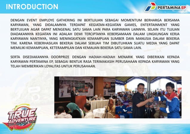Proposal Pertamina True Adventure | PDF