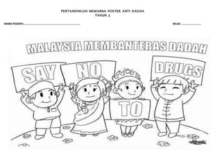 Mewarna Poster Dadah