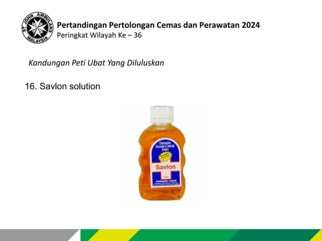 Pertandingan Pertolongan Cemas dan Perawatan 2024 Kandungan Peti Ubat.pdf