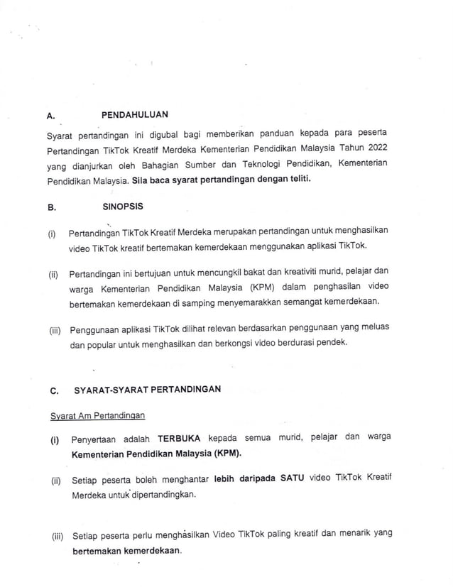 PERTANDINGAN TIK TOK MERDEKA SEMPENA SEMARAK MERDEKA TAHUN 2022 - PPD…
