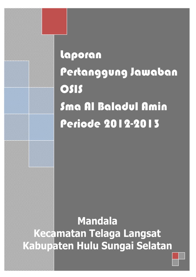 Pertanggung jawaban osis | PDF