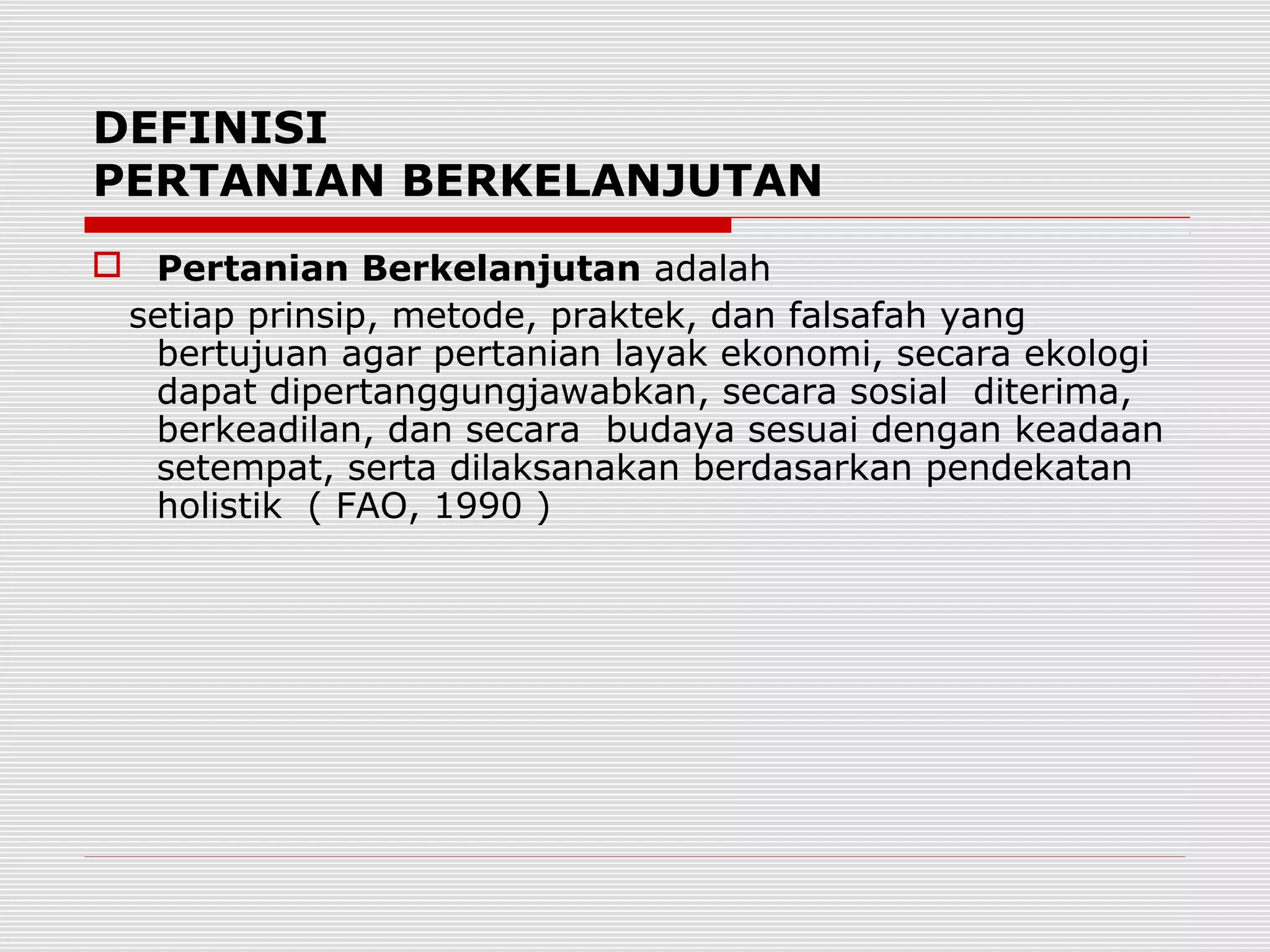Pertanian berkelanjutan | PPT