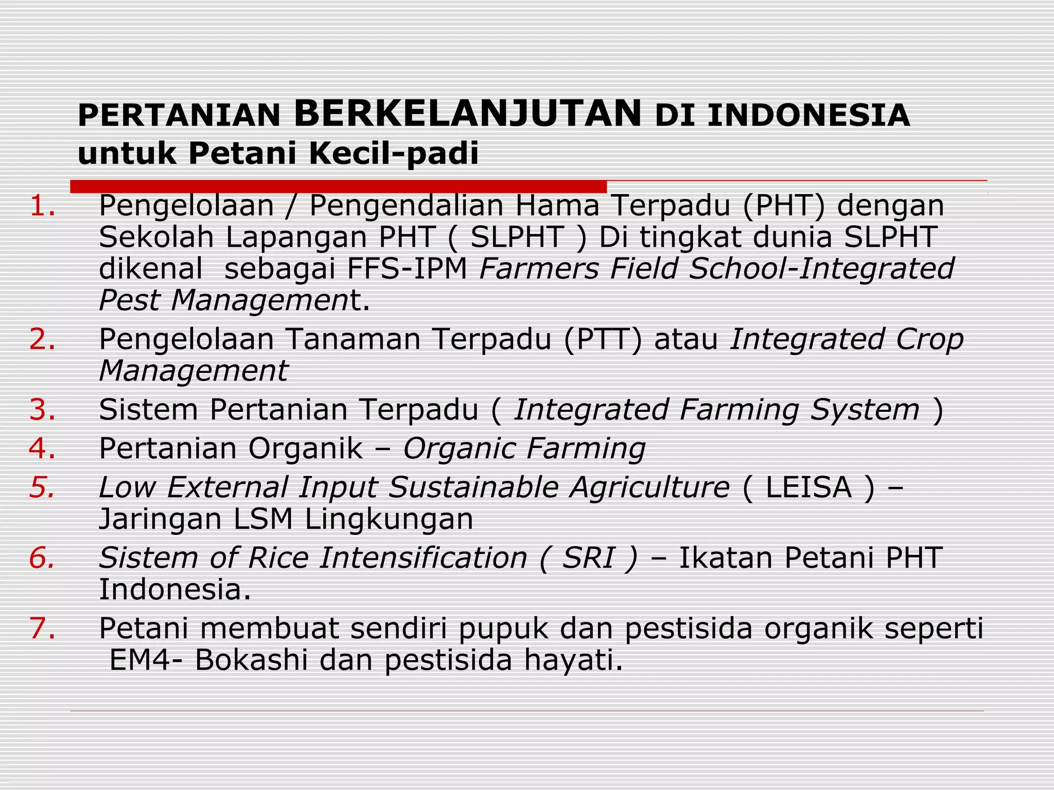 Pertanian berkelanjutan | PPT