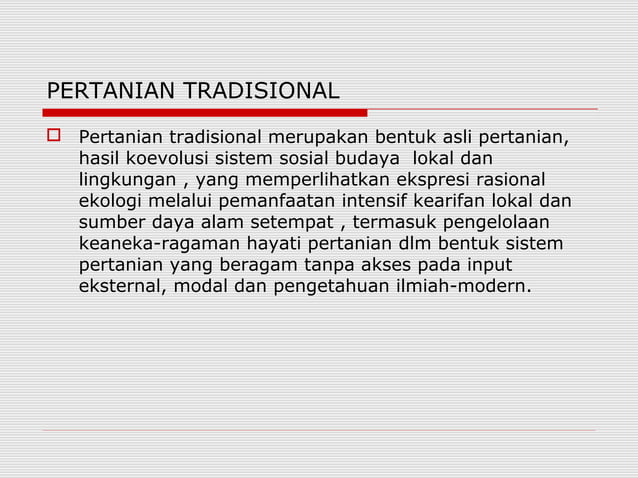 Pertanian berkelanjutan | PPT