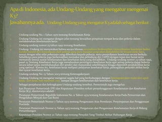 Pertanyaan mengenai keselamatan dan kesehatan kerja | PPSX