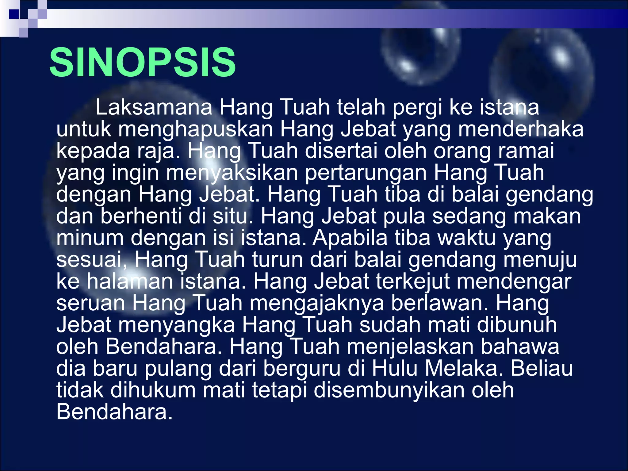 Pertarungan tuah dengan jebat | PPT