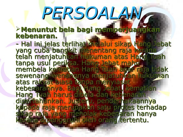 Pertarungan tuah dengan jebat | PPT
