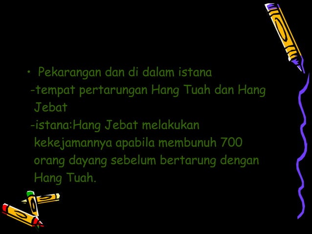 Pertarungan tuah dengan jebat | PPT