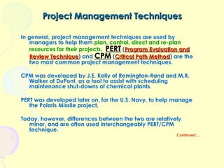Pert+cpm | PPT