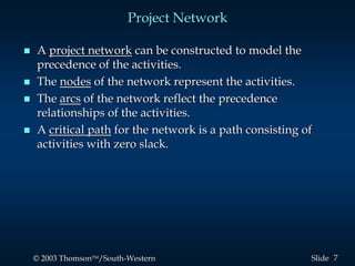 Management Science : Project SchedulingPert_cpm.ppt