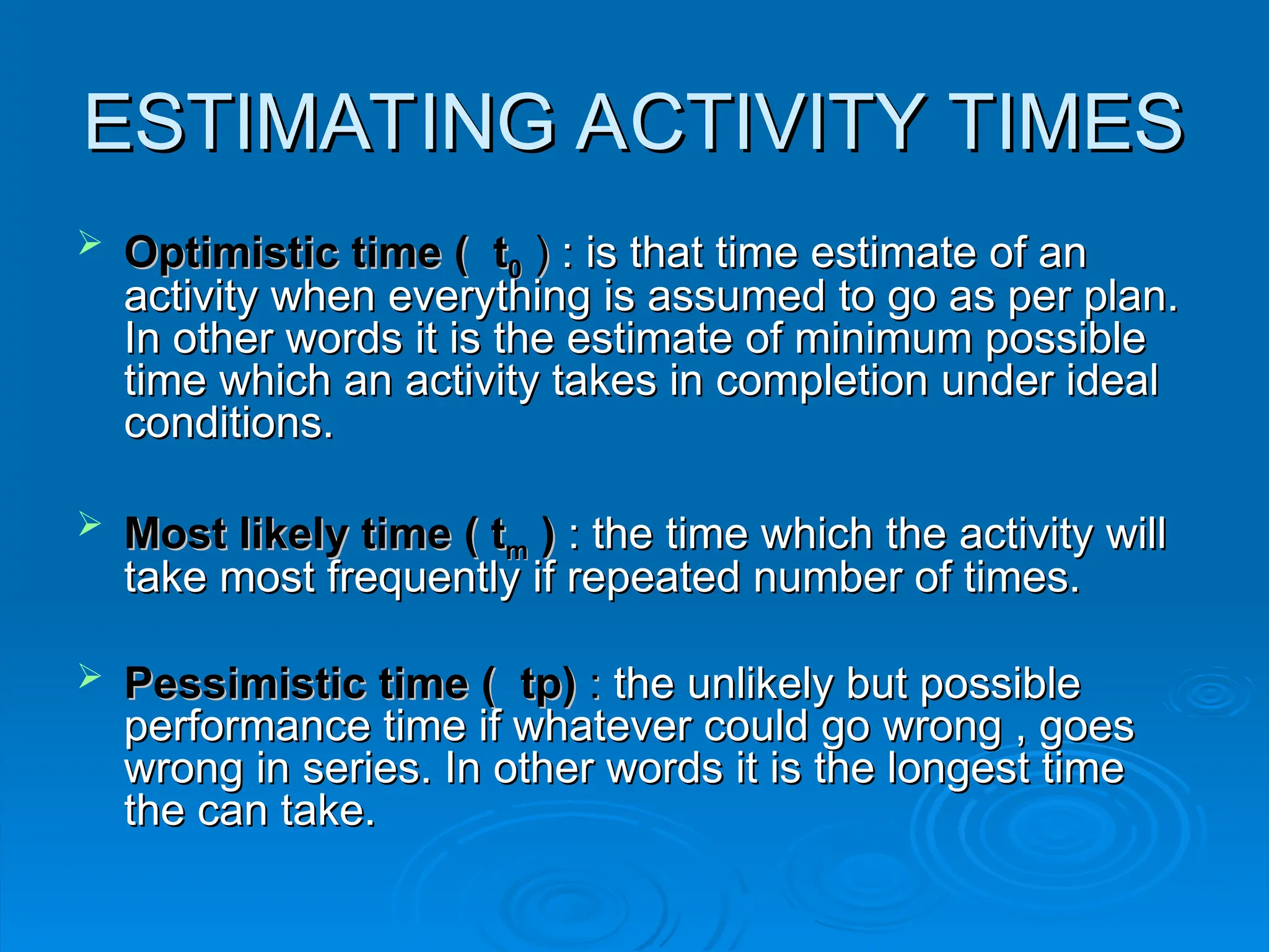Network Analysis : Pert & C P Management | PPT