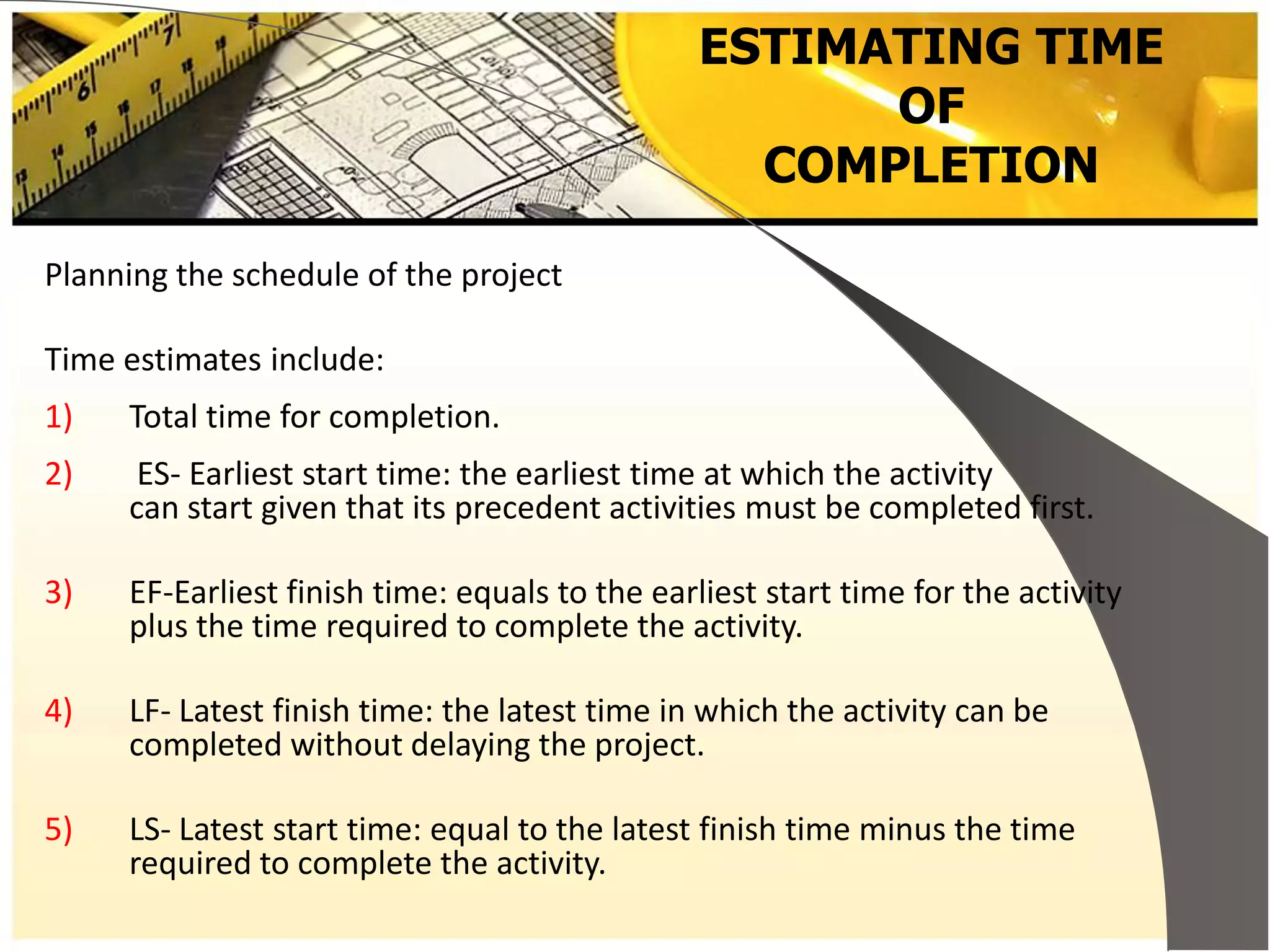 Pert & cpm project management | PPTX