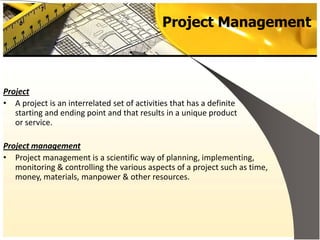 Pert & cpm project management | PPTX