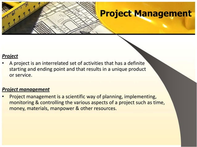 Pert & cpm project management | PPTX