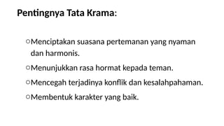 pertemanan yang sehat untuk materi kelas 8 | PPTX