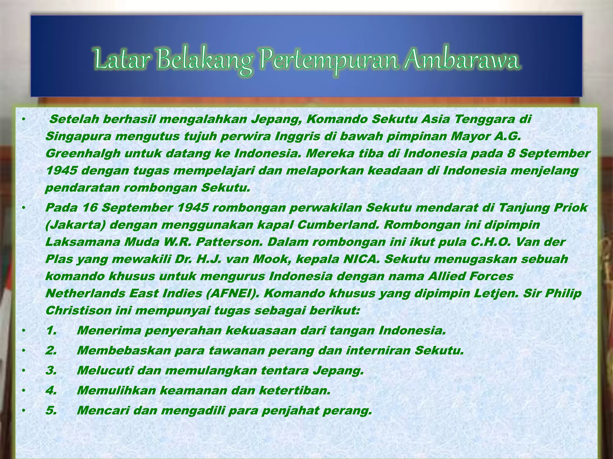 Makalah Sejarah - Pertempuran Ambarawa | PPTX