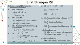 pertemuan pertama matematika dasar materi bilangan rill | PPT