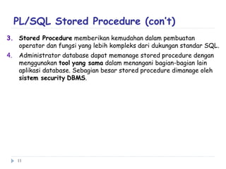 Pertemuan 09 (procedure dan function database) | PDF