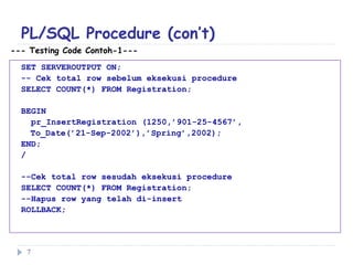 Pertemuan 09 (procedure dan function database) | PDF