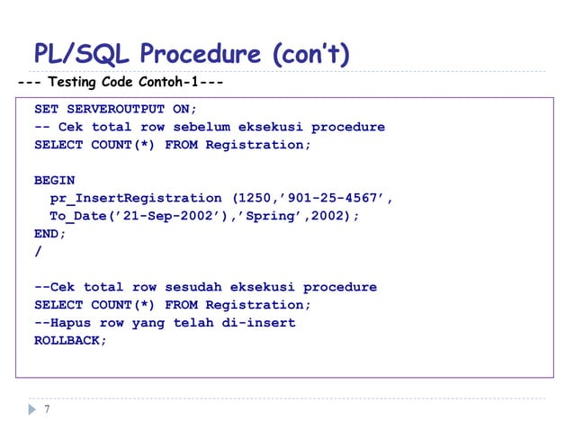 Pertemuan 09 (procedure dan function database) | PDF