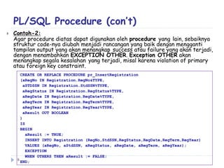 Pertemuan 09 (procedure dan function database) | PDF