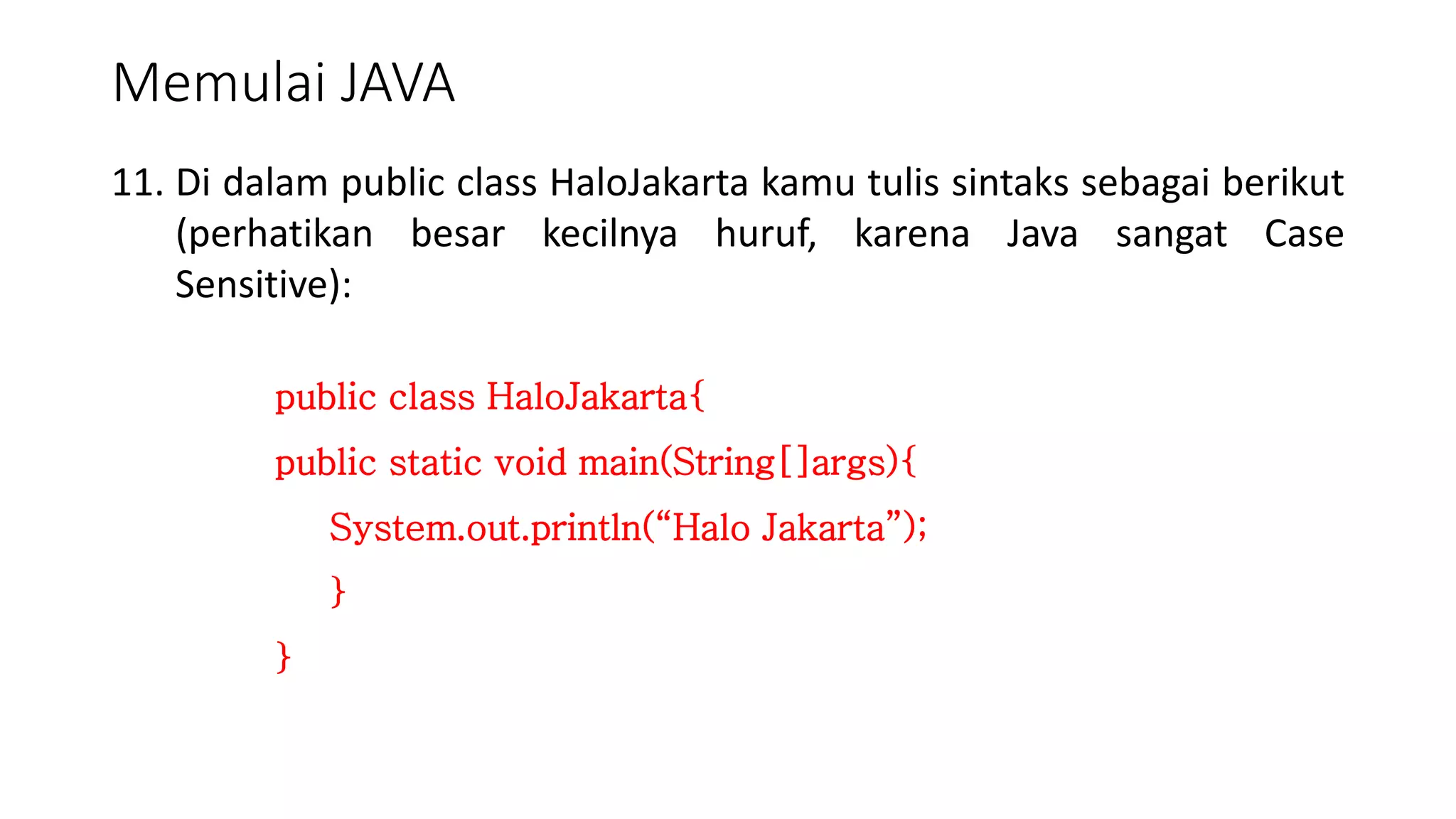 Pertemuan 1 - Pemrograman II - Netbeans | PPTX