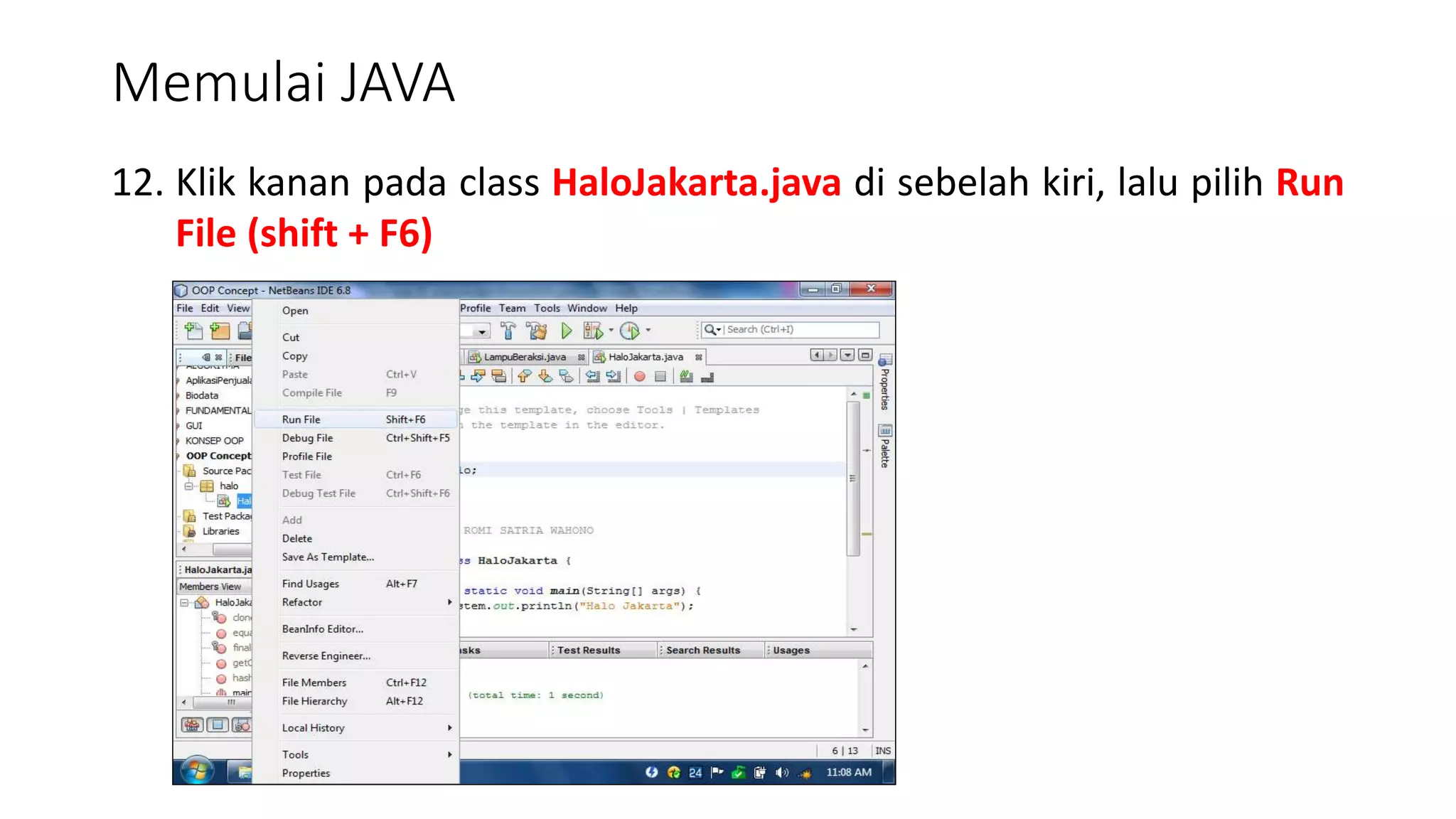 Pertemuan 1 - Pemrograman II - Netbeans | PPTX