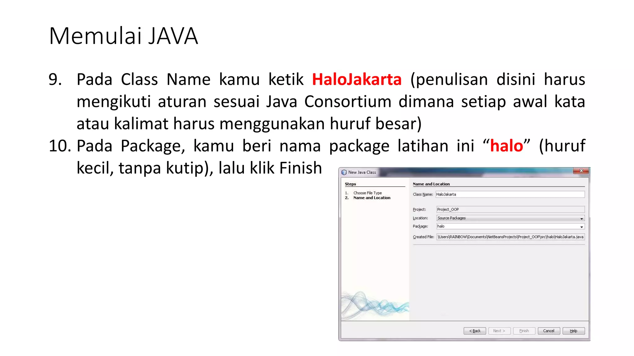 Pertemuan 1 - Pemrograman II - Netbeans | PPTX