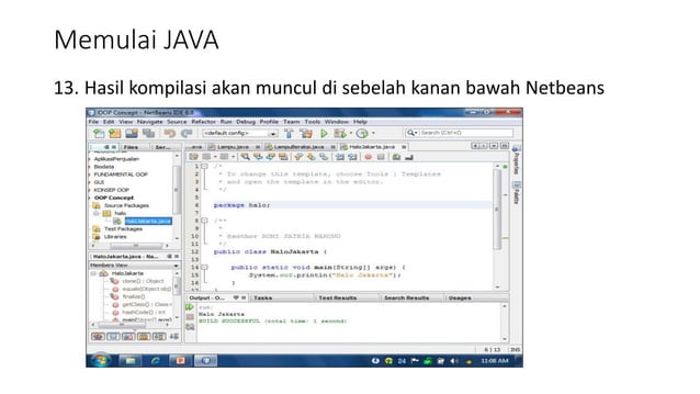 Pertemuan 1 - Pemrograman II - Netbeans | PPTX