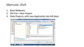 Pertemuan 1 - Pemrograman II - Netbeans | PPTX