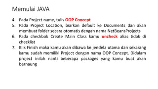 Pertemuan 1 - Pemrograman II - Netbeans | PPTX
