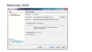Pertemuan 1 - Pemrograman II - Netbeans | PPTX