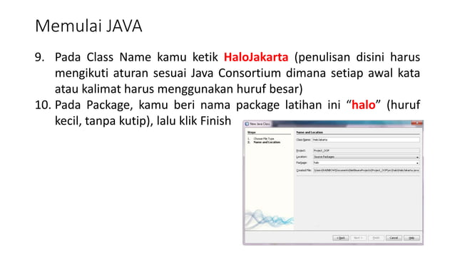 Pertemuan 1 - Pemrograman II - Netbeans | PPTX