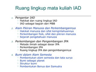 ILMU ALAMIAH DASAR (PENDAHULUAN) | PPT