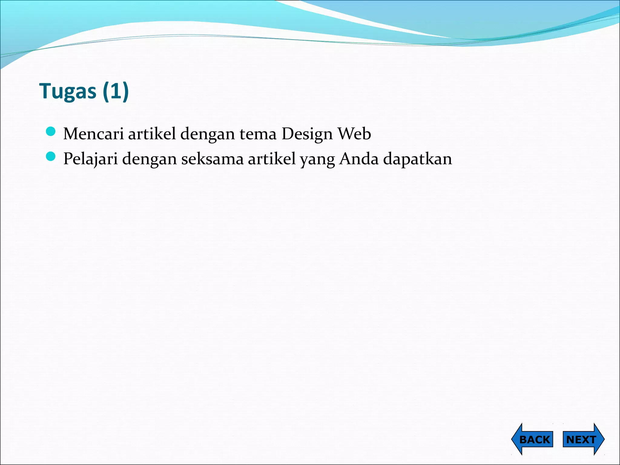 konsep dasar web desain | PPT