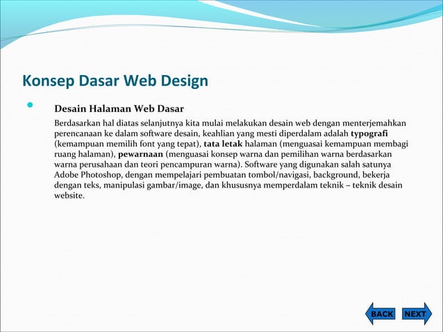 konsep dasar web desain | PPT