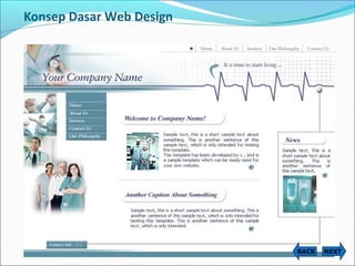 konsep dasar web desain | PPT