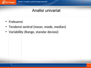 Pertemuan-10 Analisis data univariat .ppt