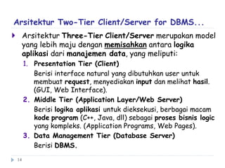 Pertemuan 10 (database client-server) | PDF