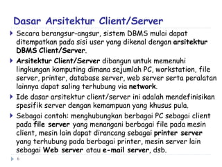 Pertemuan 10 (database client-server) | PDF