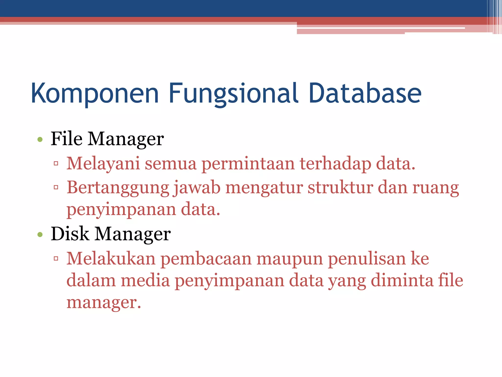 Database Introduction - Dasar Teori Basis Data | PPTX