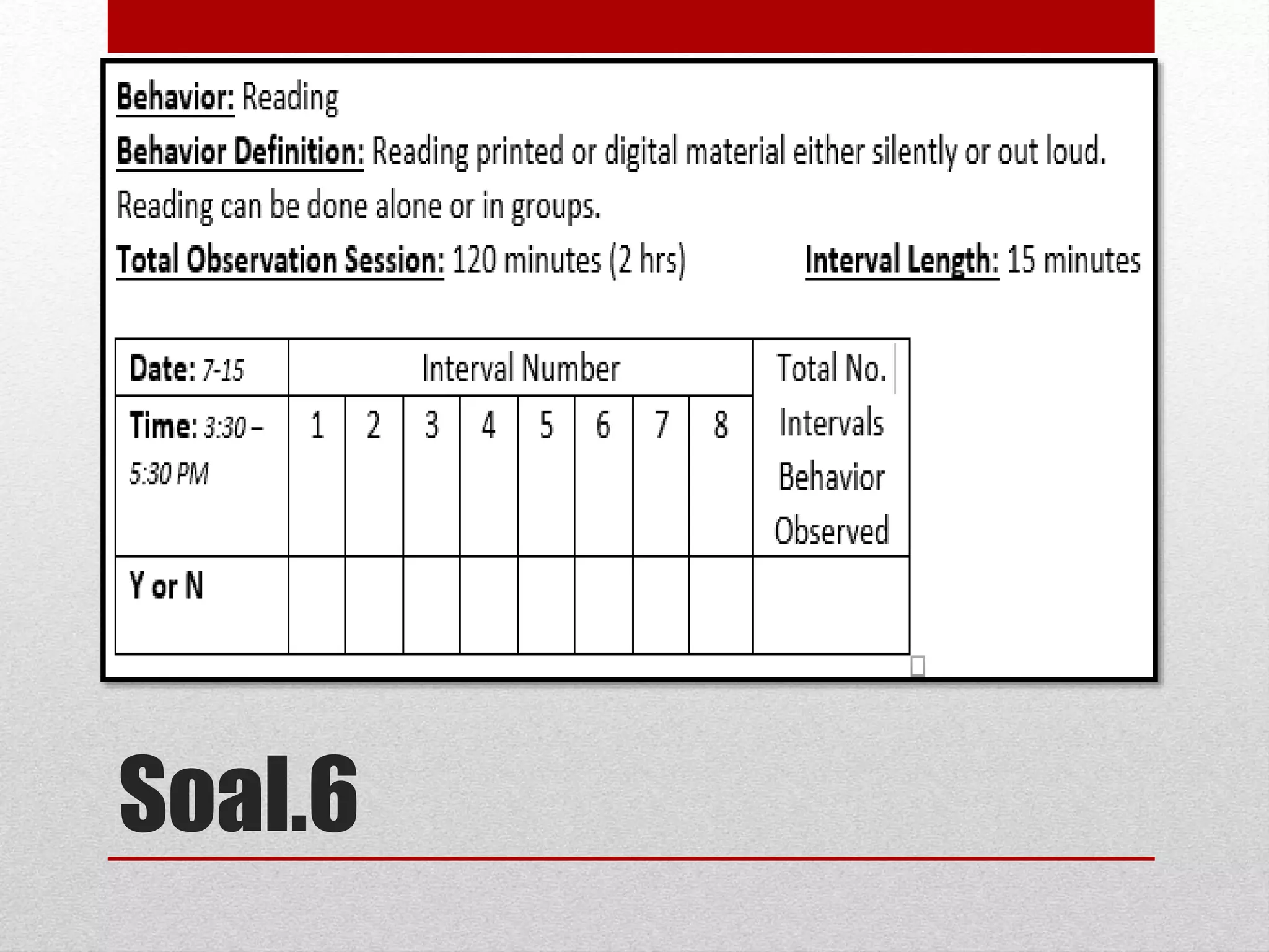 Pertemuan 3-EVENT SAMPLING & TIME SAMPLING | PPTX