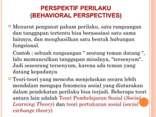 PSIKOLOGI SOSIAL - Pendekatan Psikososial | PPT