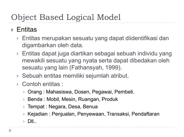 Database Introduction - Pemodelan Data | PPT