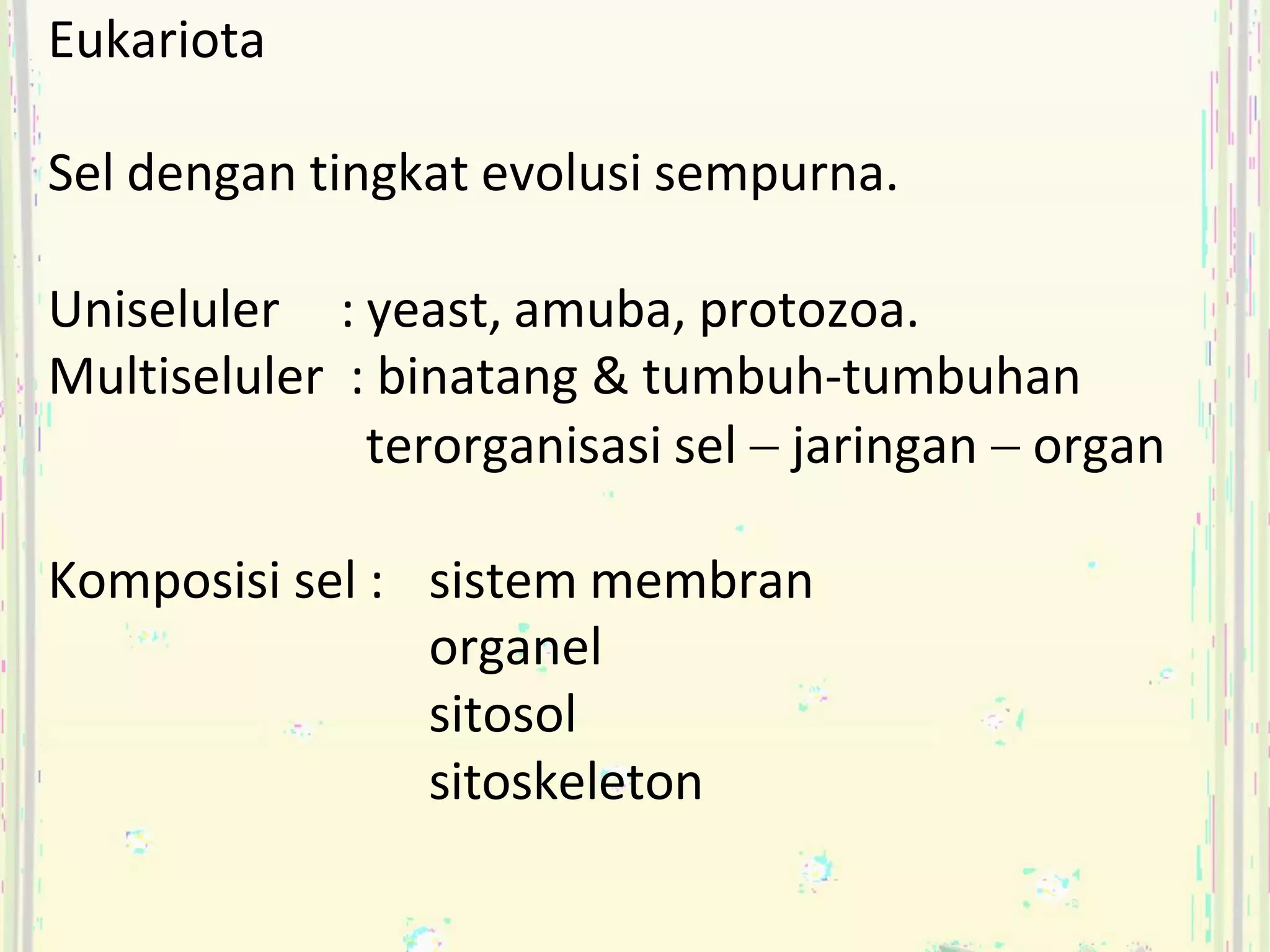 EUKARIOT DAN PROKARIOT | DOCX