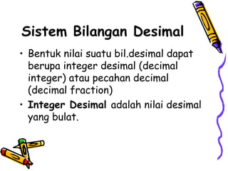 Pertemuan 4(Sistem Bilangan) | PPT