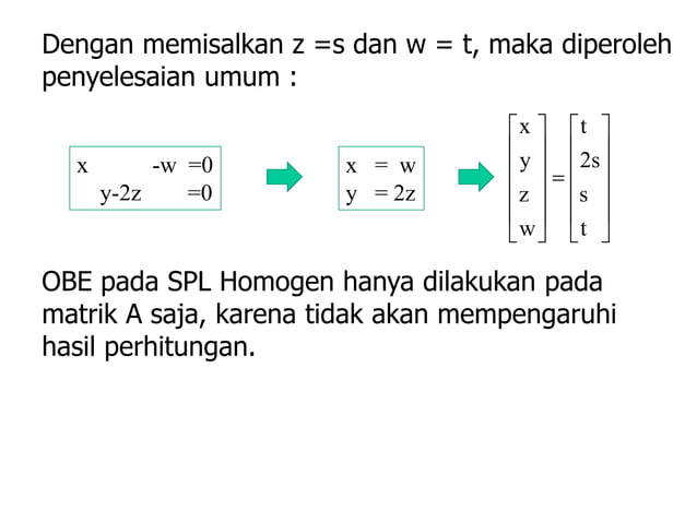 Sistem Homogen dan Invers-Matrik - Pertemuan 5. | PPTX
